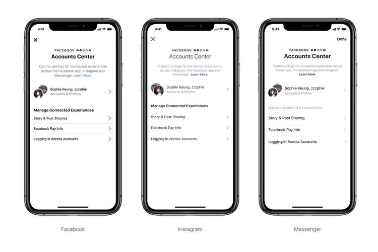 How Accounts Center unifies Facebook, Instagram, Messenger