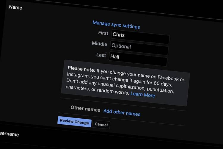 How to easily change your name on Facebook