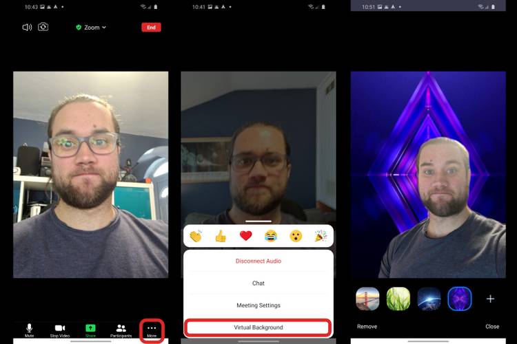 How to get Zoom virtual backgrounds working on Android