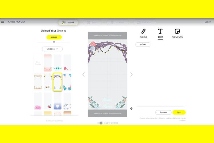 How to make Snapchat filters: Create custom event geofilters