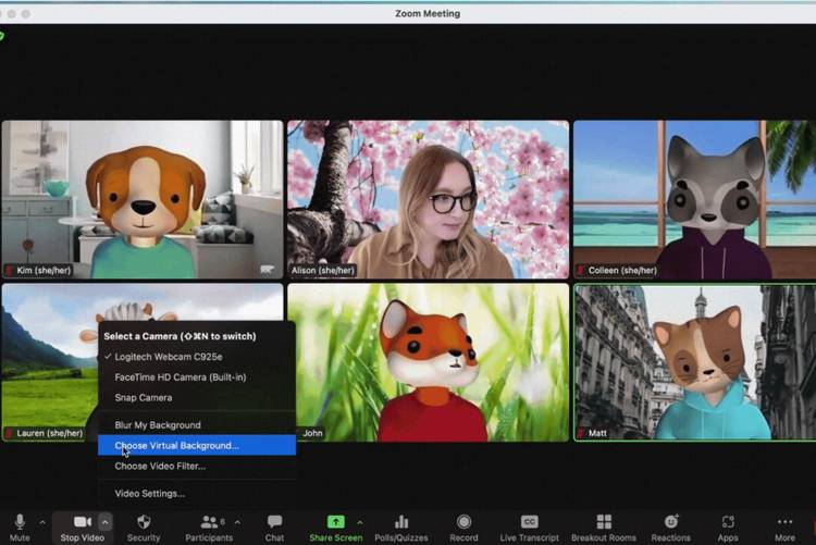 How to use avatars in Zoom: Be a fox in your next video call