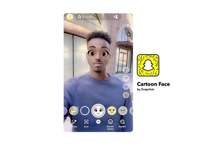 How to find and use Snapchat's cartoon lenses