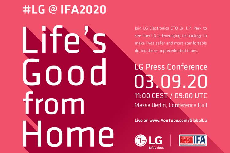 LG IFA 2020 press conference: How to watch the keynote live