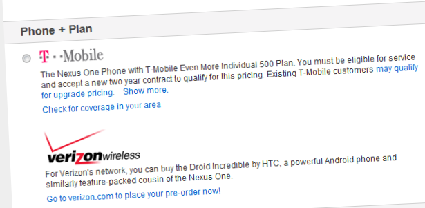 Verizon Nexus One goes AWOL