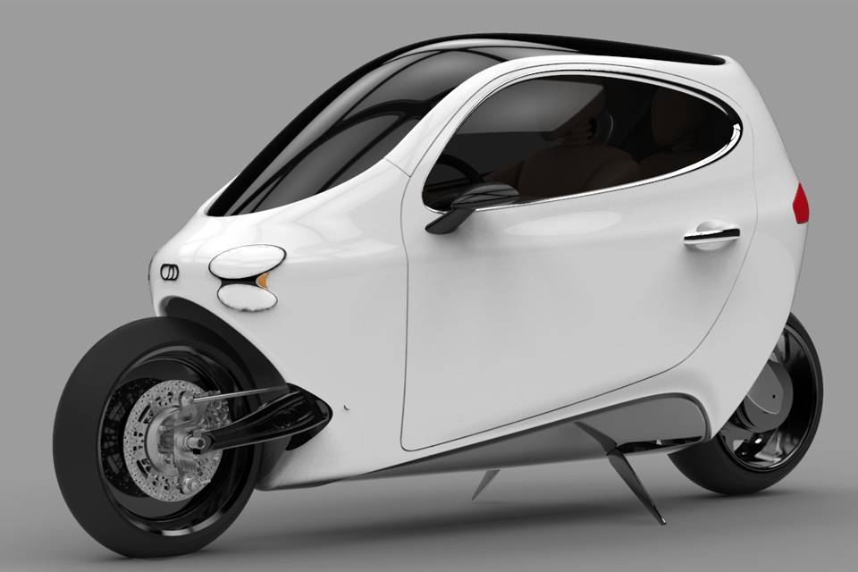 Lit Motors C-1 gyroscopically-stabilised vehicle