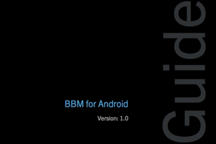BBM for Android and iOS user guides leak ahead of release