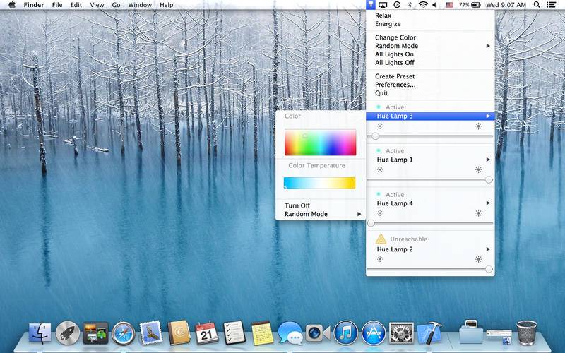 Hue Menu bar app lets you control Philips Hue from any Mac