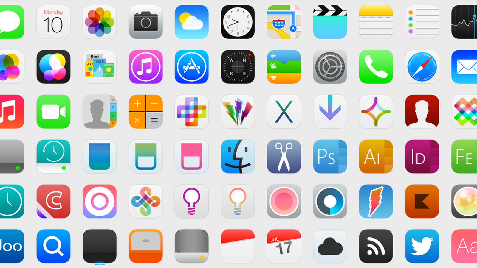 Icon theme pack brings iOS 7 to OS X since Apple won't
