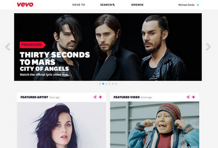 Vevo's been rebuilt: Major redesign launched for web and mobile web