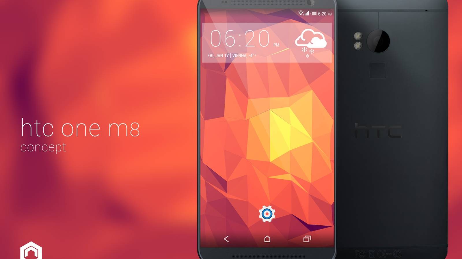 HTC One (M8) concept cuts bezel and loses capacitive buttons