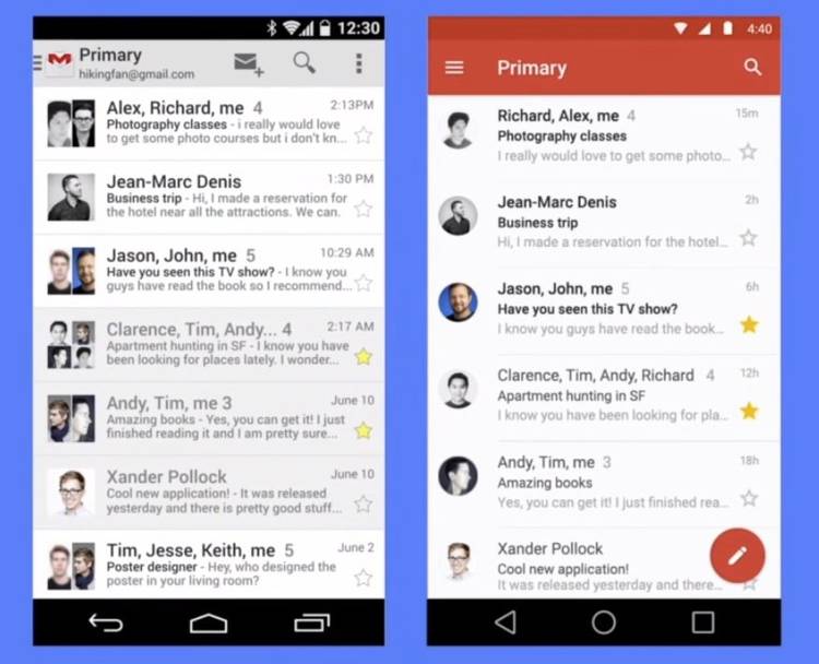 Android L Developer Preview ushers in new Material Design for Android