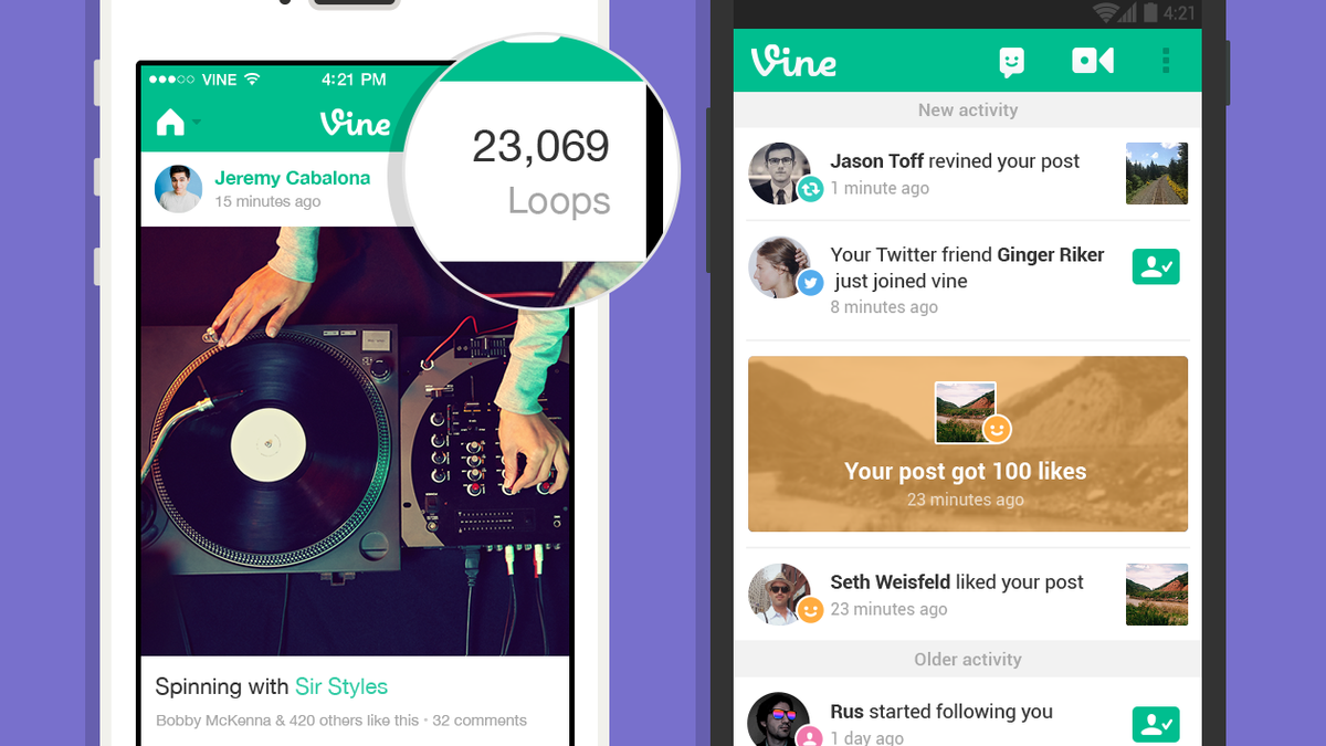 Just how popular was that Vine? Check the loop count