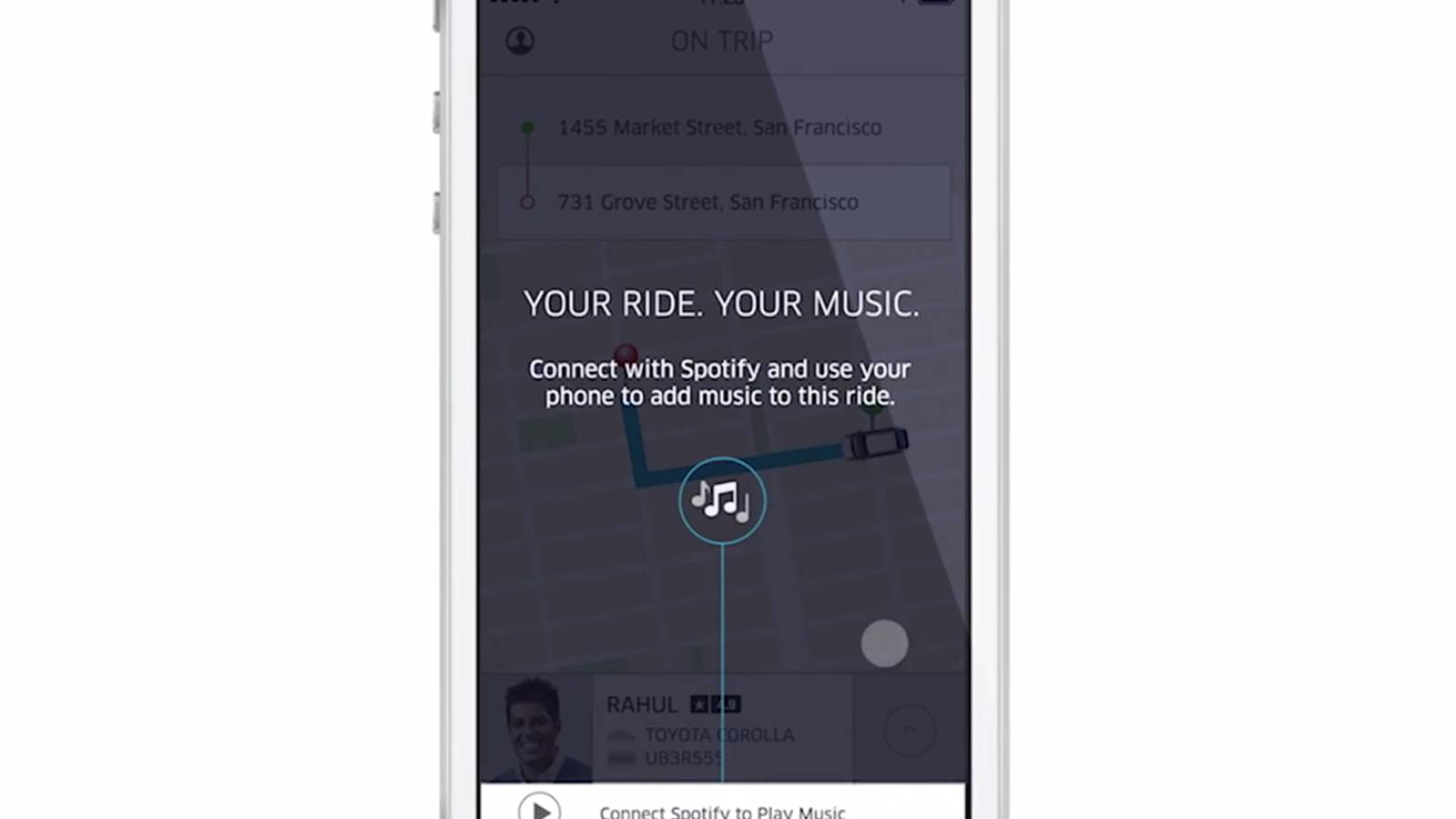 Uber partners with Spotify to let you choose your cab ride music