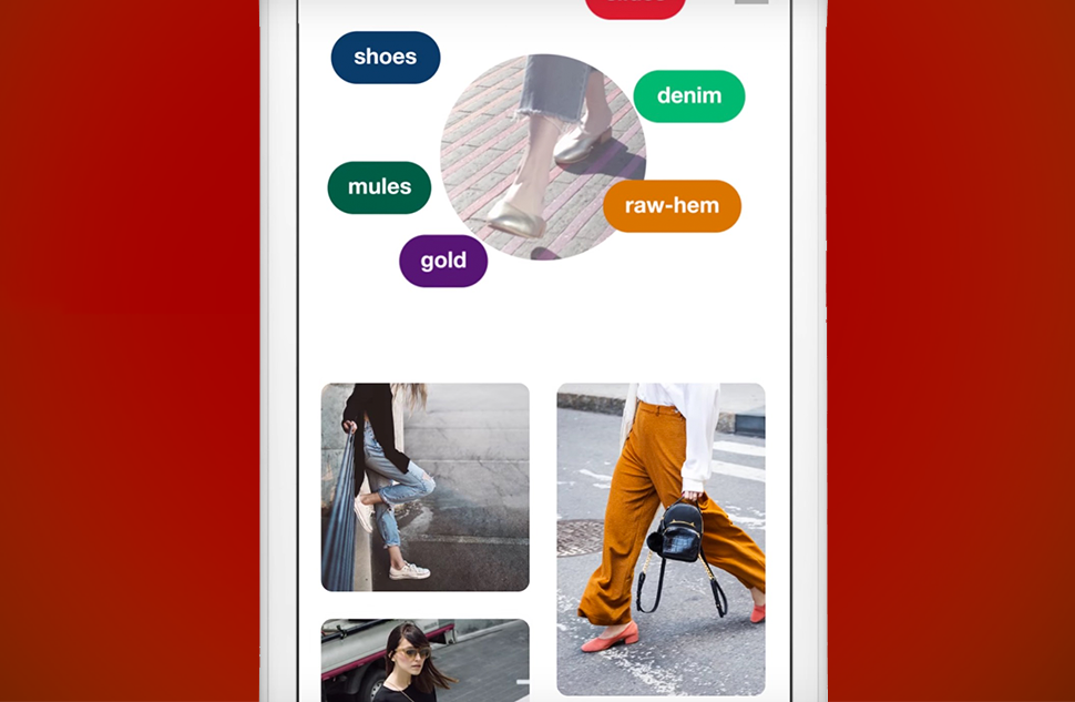 Pinterest Lens uses a camera to search items around you in real time