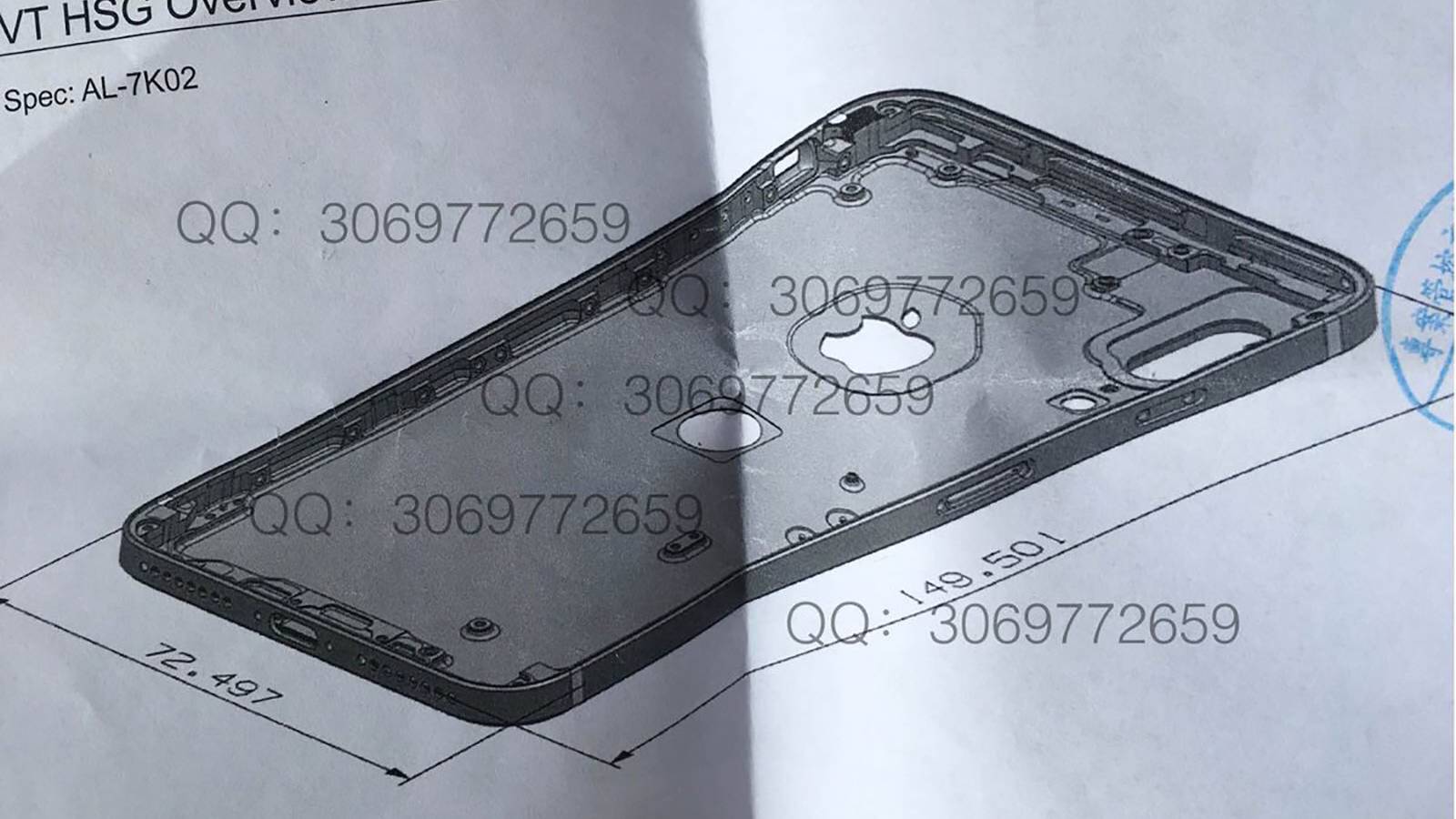 This latest iPhone 8 schematic shows rear-mounted Touch ID sensor