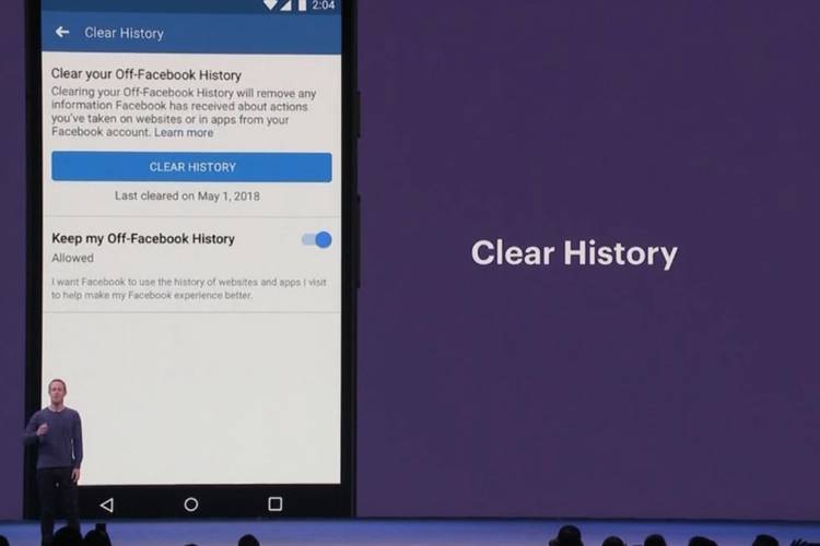 What is Facebook's Clear History tool and how does it work?