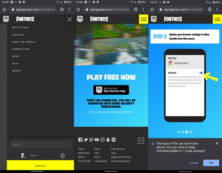 How to install Fortnite on Android