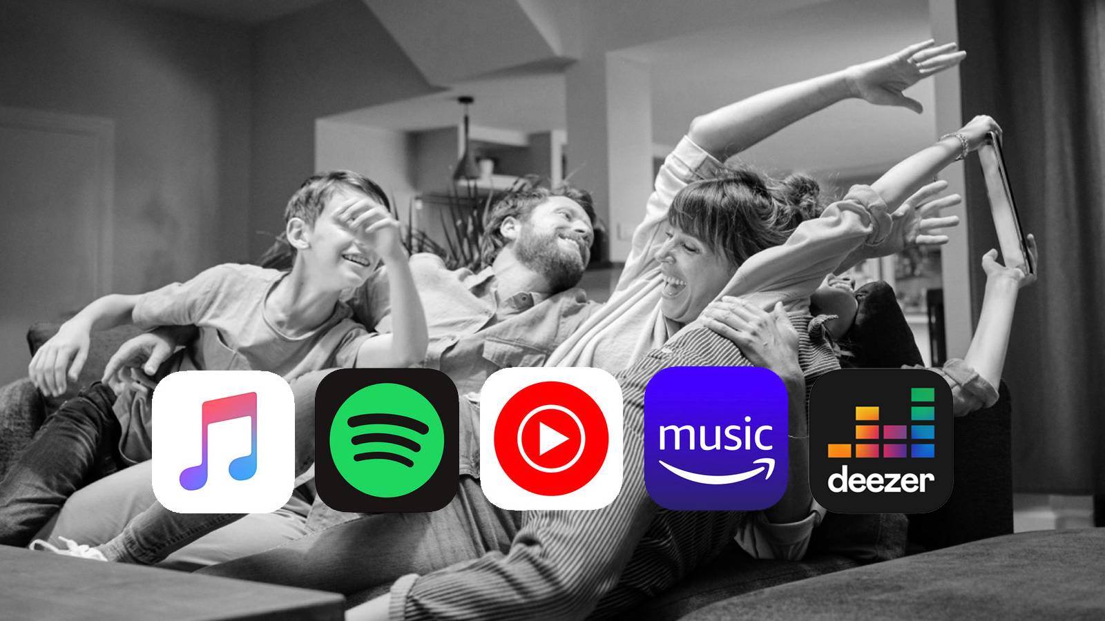 Family music streaming: Spotify, Apple, Google, Amazon, Deezer