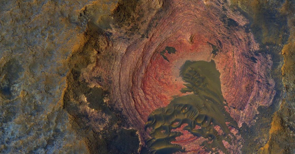 mars crater never