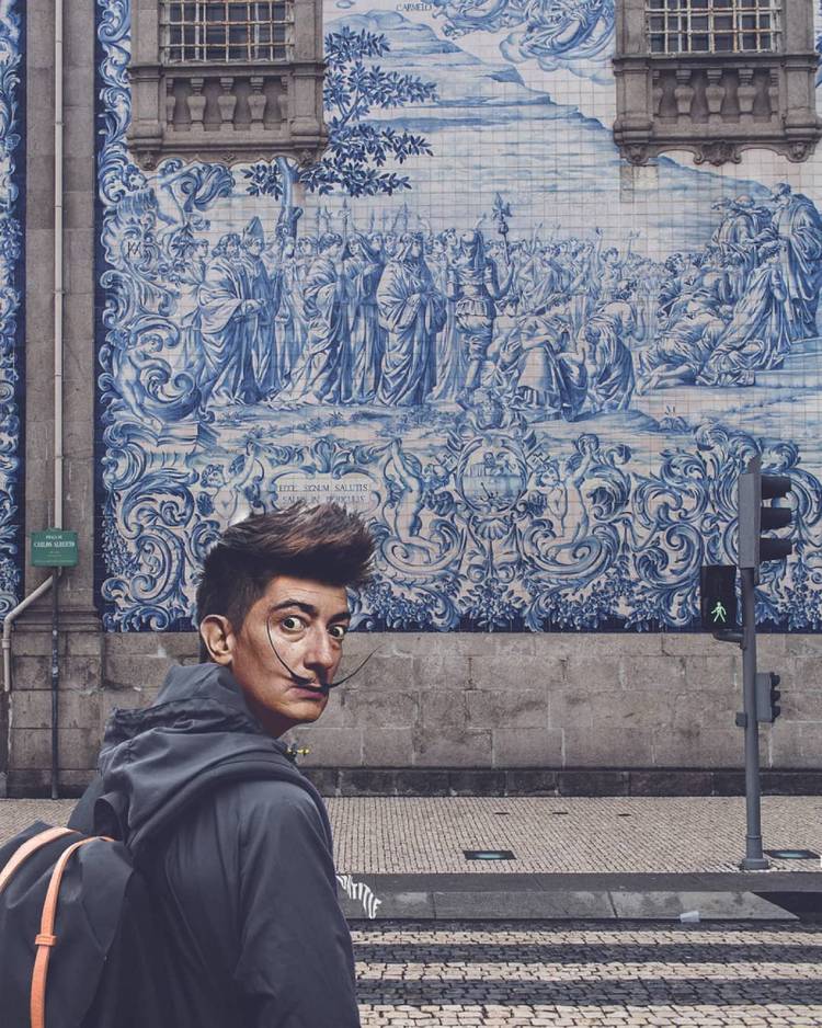This artist re-imagines famous artists and icons as modern influencers