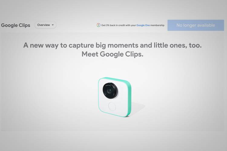 RIP Google Clips: Google quietly removes camera from its store
