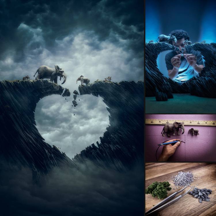 This incredible photographer creates new worlds with crafts