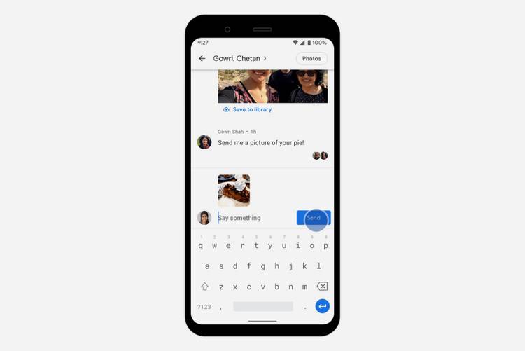 How to use Google Photos to start a private conversation