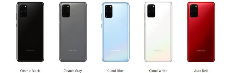 Samsung S20 colors: Plus all the S20+, S20 Ultra colours too