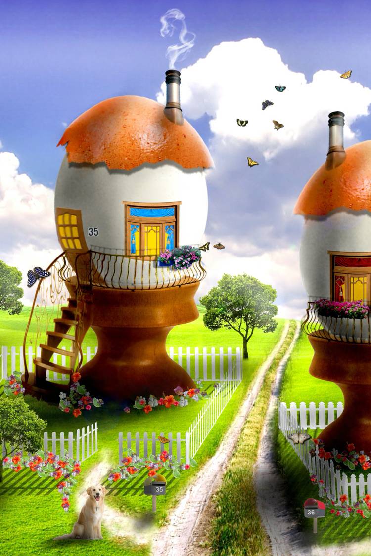 Check out these amazing Photoshop jobs - making edible architecture!