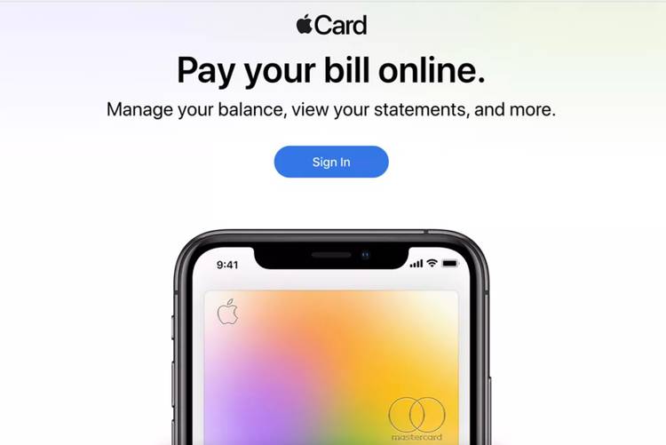 Apple's new Apple Card website lets you pay your bill online