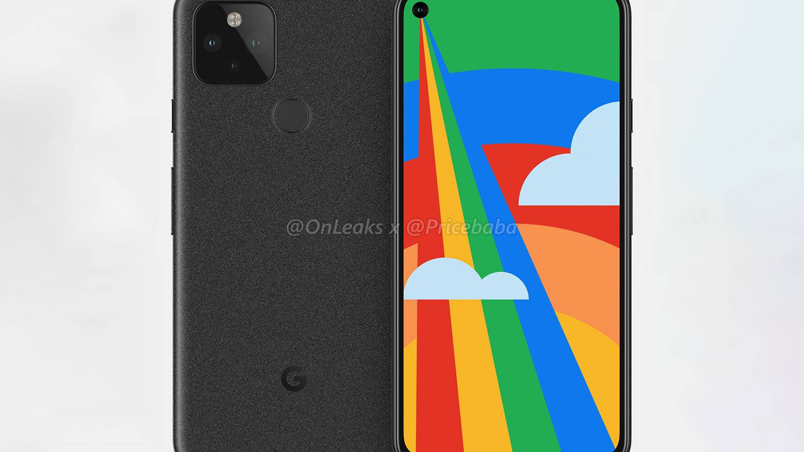 Google Pixel 5 renders show a hole-punch camera on the front