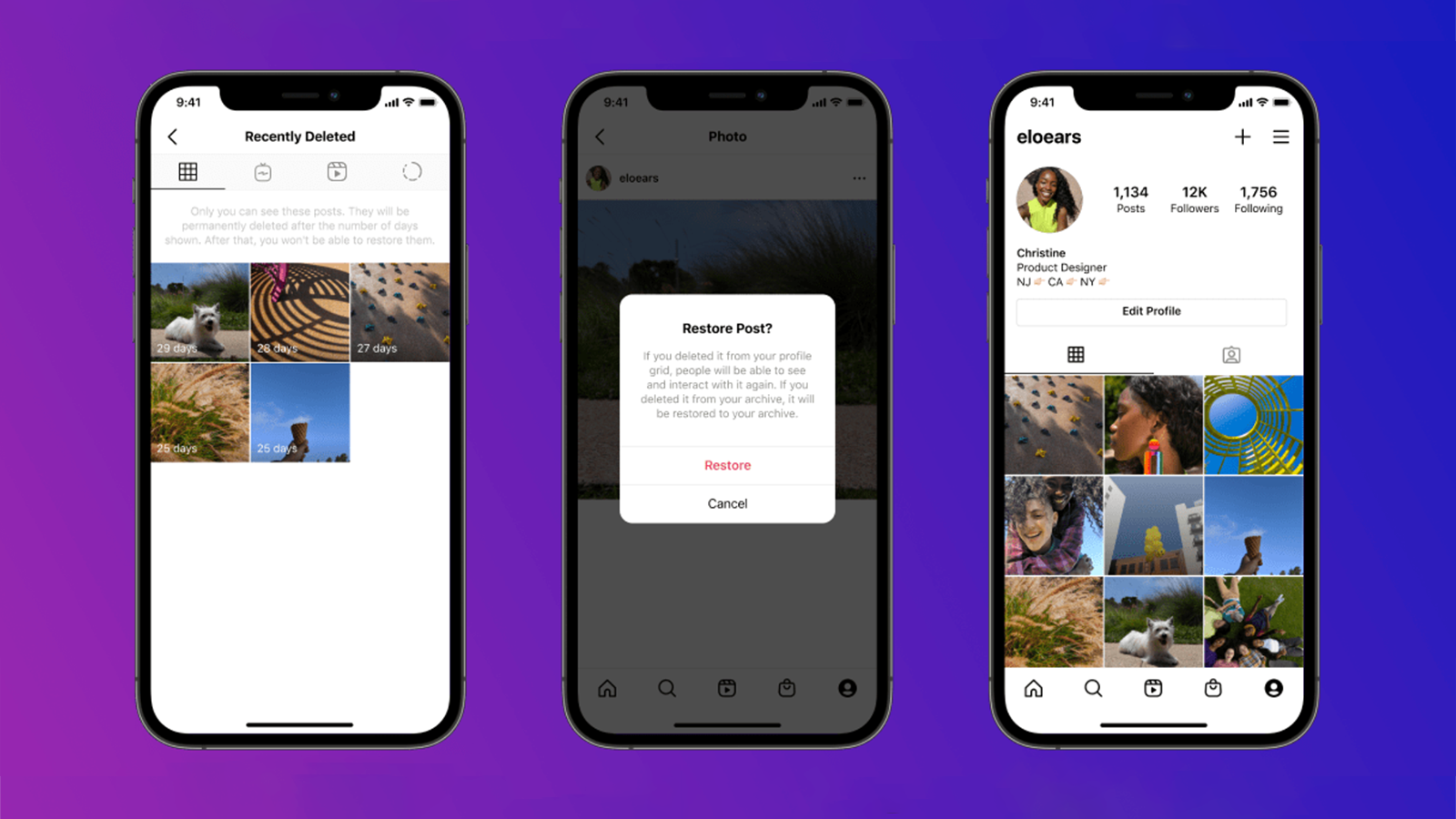How to restore recently deleted Instagram photos and stories