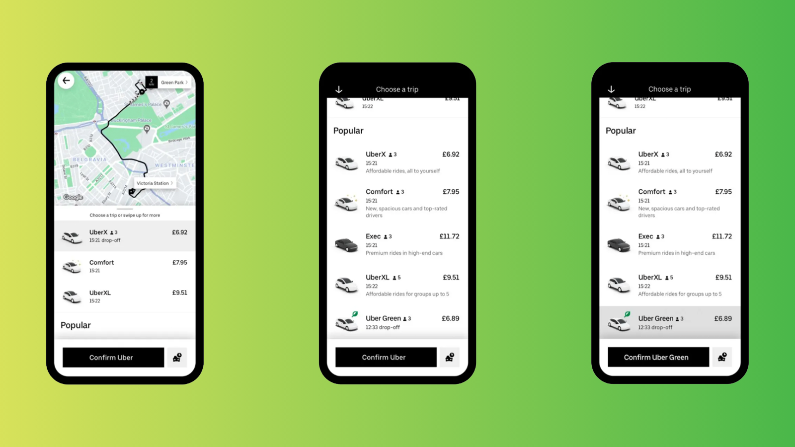 Uber Green launches in London: Book an EV ride in Zone 1