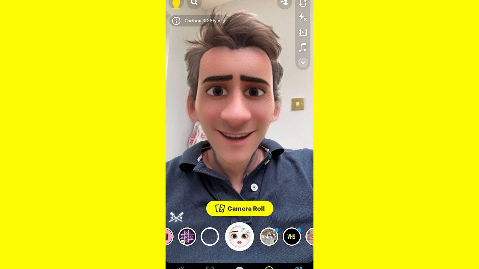 How to find and use Snapchat's cartoon lenses