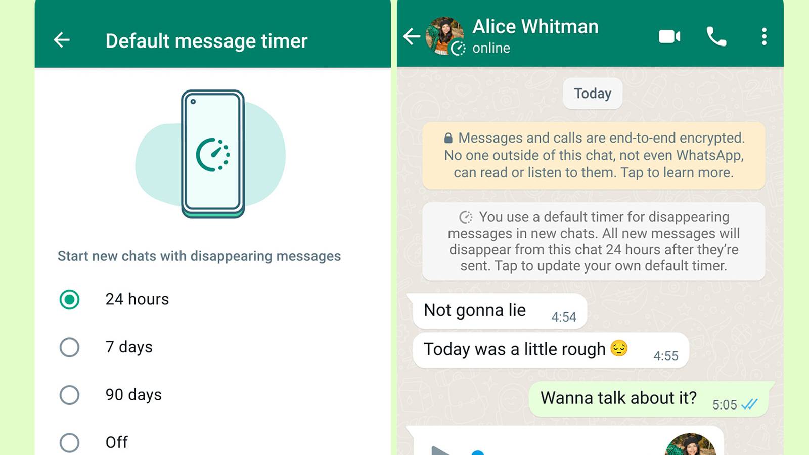 WhatsApp expands 'disappearing messages' feature