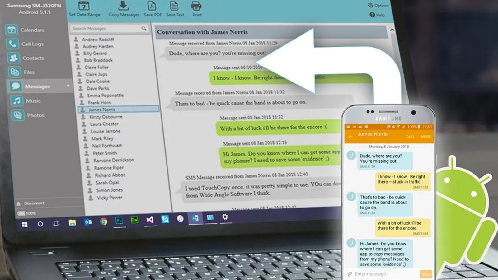 Seamlessly transfer content between your Android phone and PC with ...