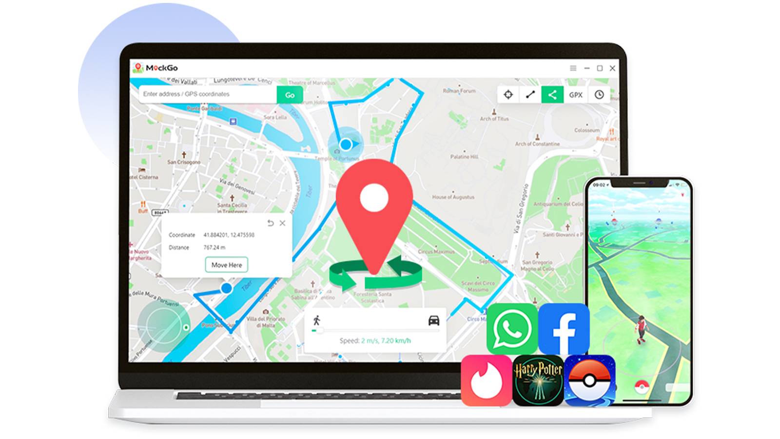 Teleport your iPhone GPS location anywhere in the world with MockGo