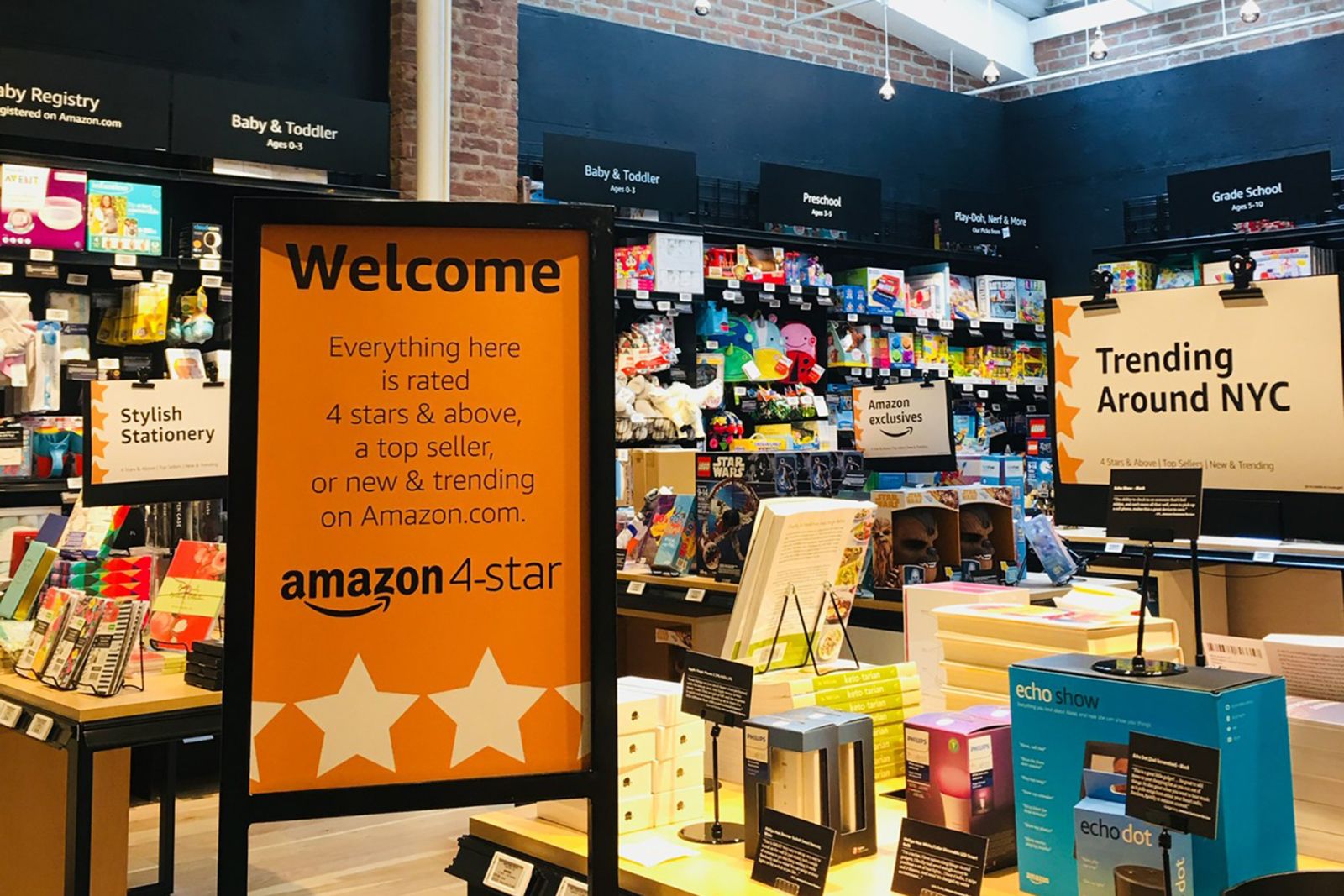 Amazon to close all of its 4-Star, Books and Pop-Up stores