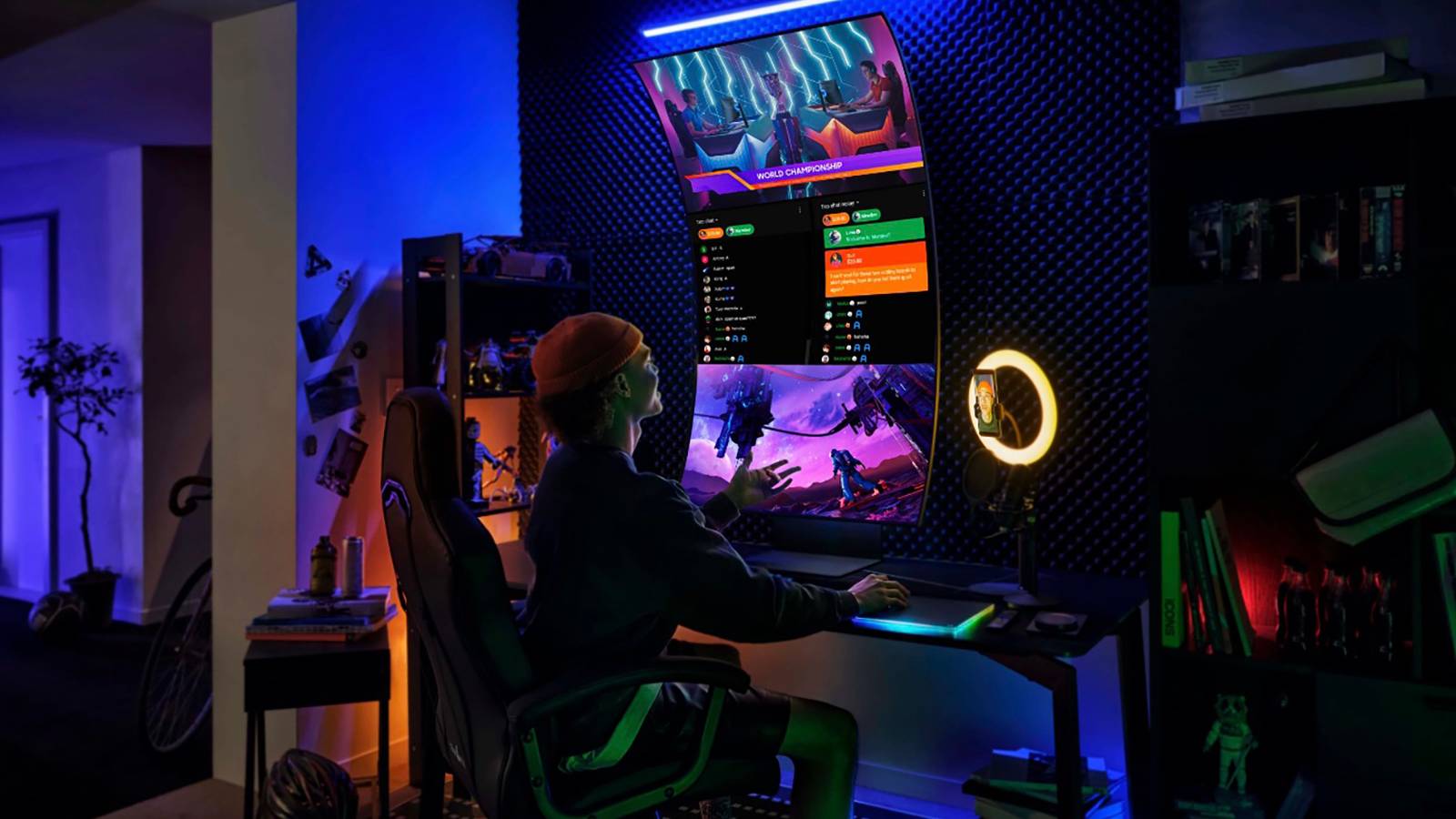 Samsung's 55-inch Odyssey Ark curved monitor is available