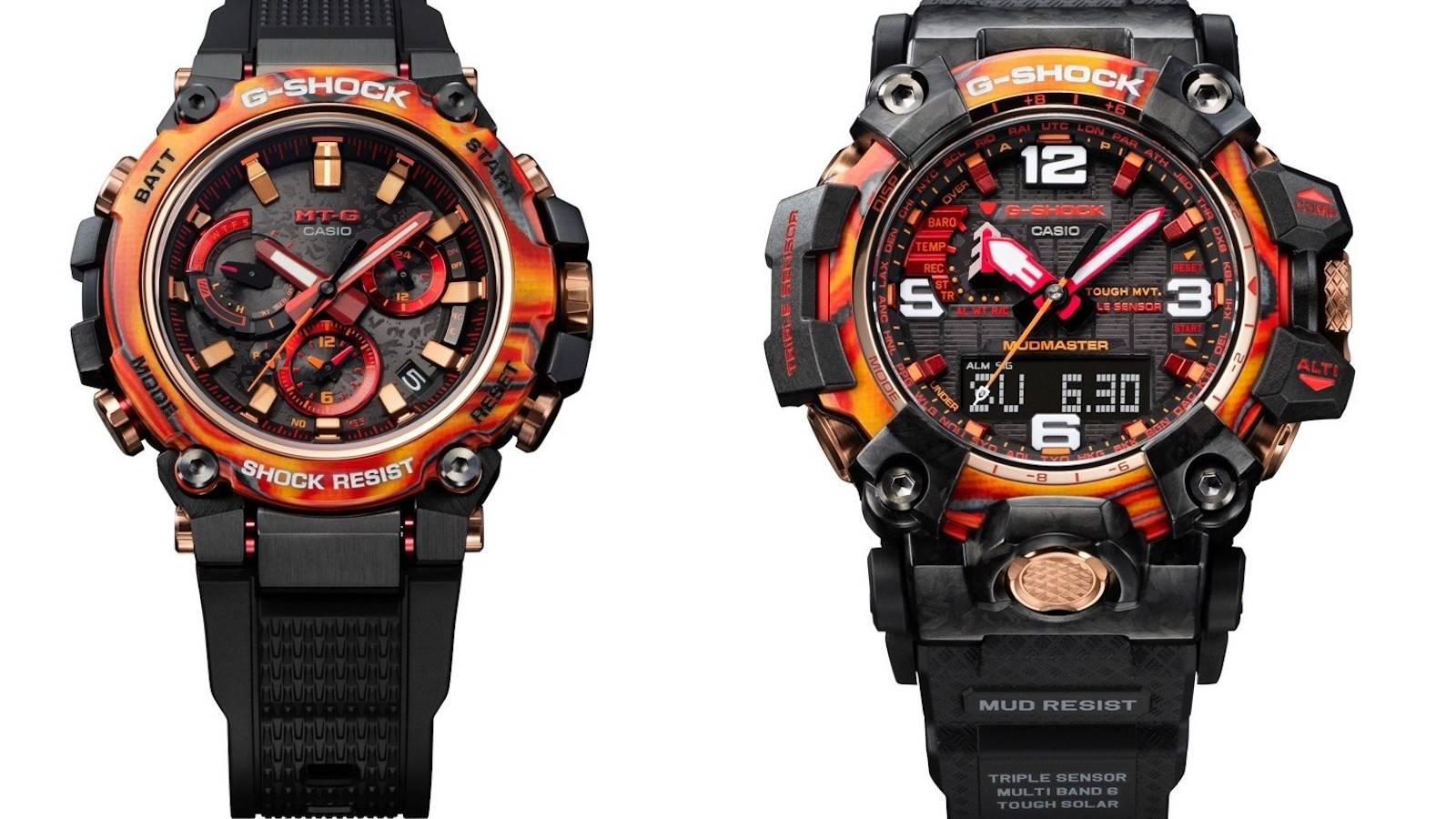 Stunning Casio Flare Red watches celebrate 40 years of G-Shock