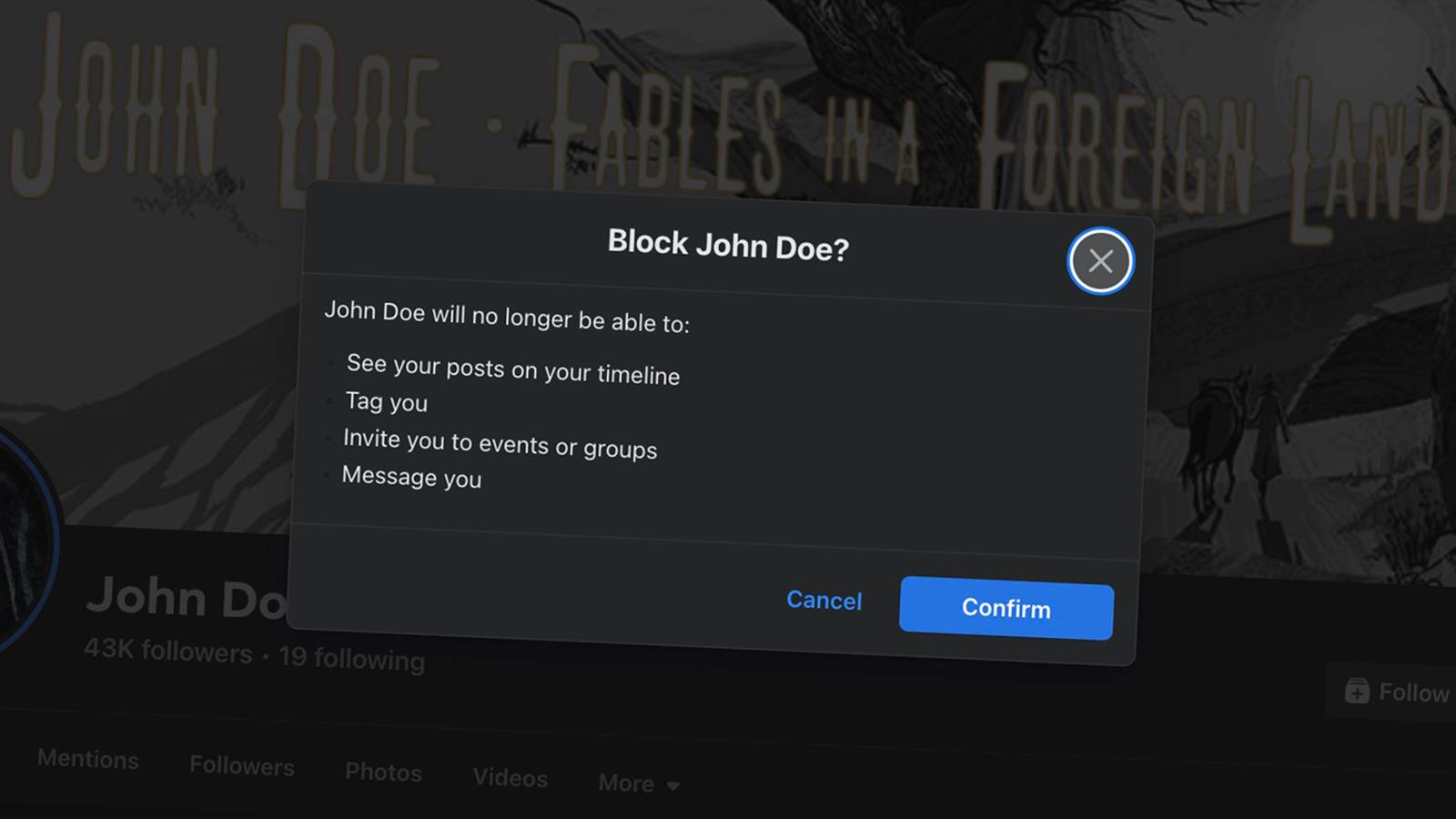 How to block someone on Facebook