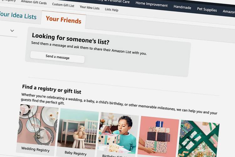 How to find someone's Amazon wish list