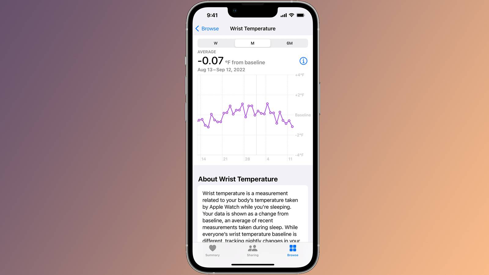 How to find Apple Watch body temperature measurements