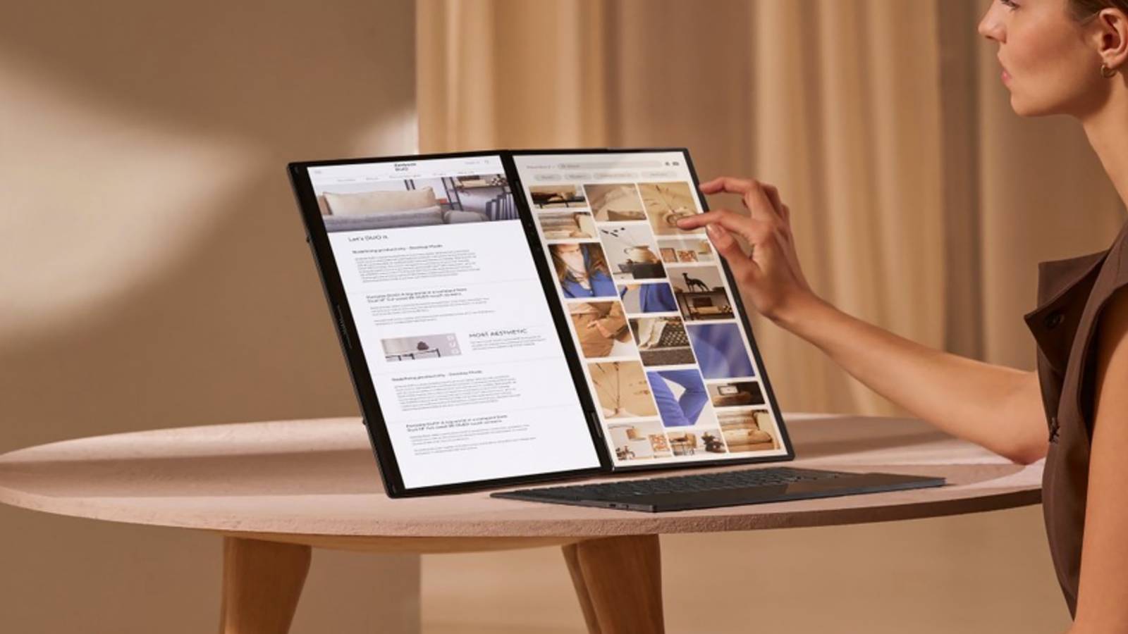 This Asus laptop has two screens and a detachable keyboard