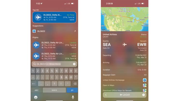 This iPhone travel hack lets you track flights in real time