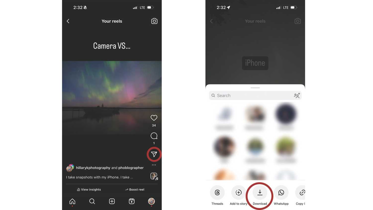 How to download and save Instagram Reels
