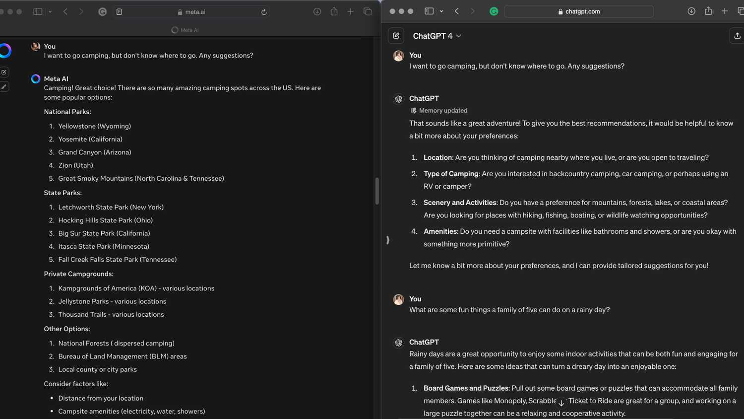 Meta AI vs ChatGPT: Is Meta's chatbot even worth using?
