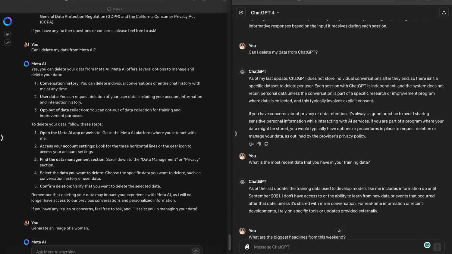 Meta AI vs ChatGPT: Is Meta's chatbot even worth using?