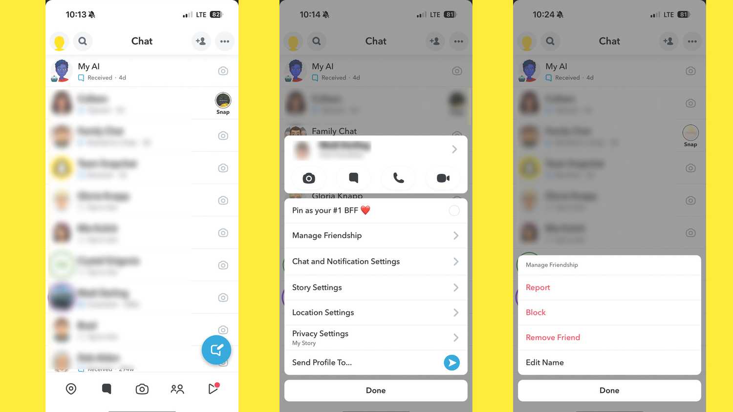 How to block someone on Snapchat