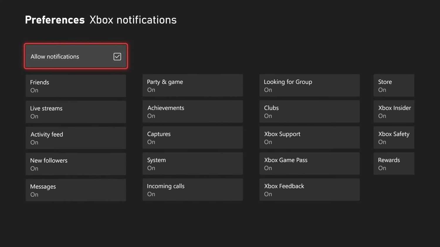 How to turn off pop-up notifications on Xbox